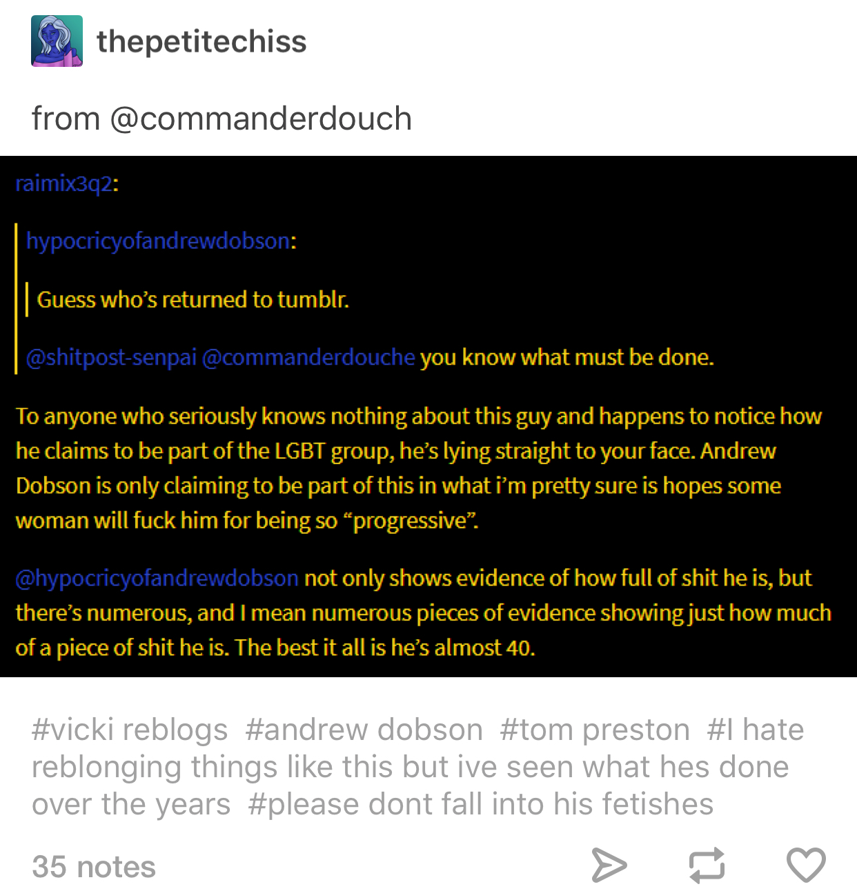 Andrew Dobson / Tom Preston / CattyN | Page 1807 | Kiwi Farms