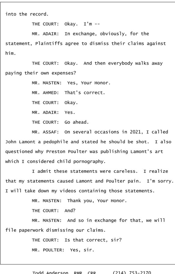 Preston Poulter et al v. Ali "Dean" Assaf et al (2021) | Page 55 | Kiwi ...