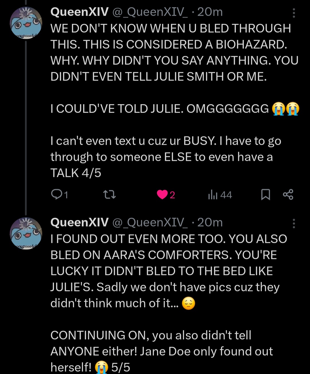 Sophia Harrington / Jack Harrington / Birdie / SpriteCranbirdie / Alias ...