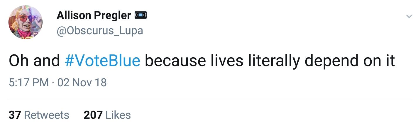 Allison Pregler / Obscurus Lupa / Movie Nights | Kiwi Farms