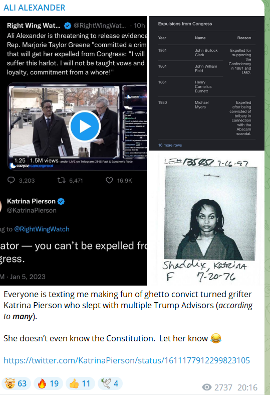 Ali Alexander / Ali Abdul Razaq Akbar / @Ali / Scammy Davis, Jr ...