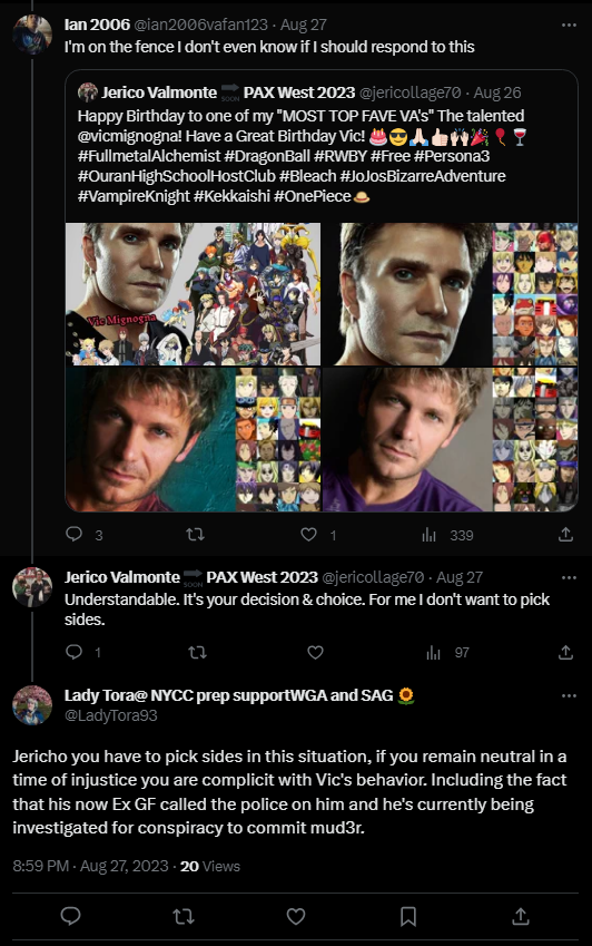 Weeb Wars / AnimeGate / #KickVic / #IStandWithVic / #vickicksback ...