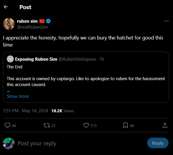 Ruben Sim Derangement Syndrome | Page 18 | Kiwi Farms