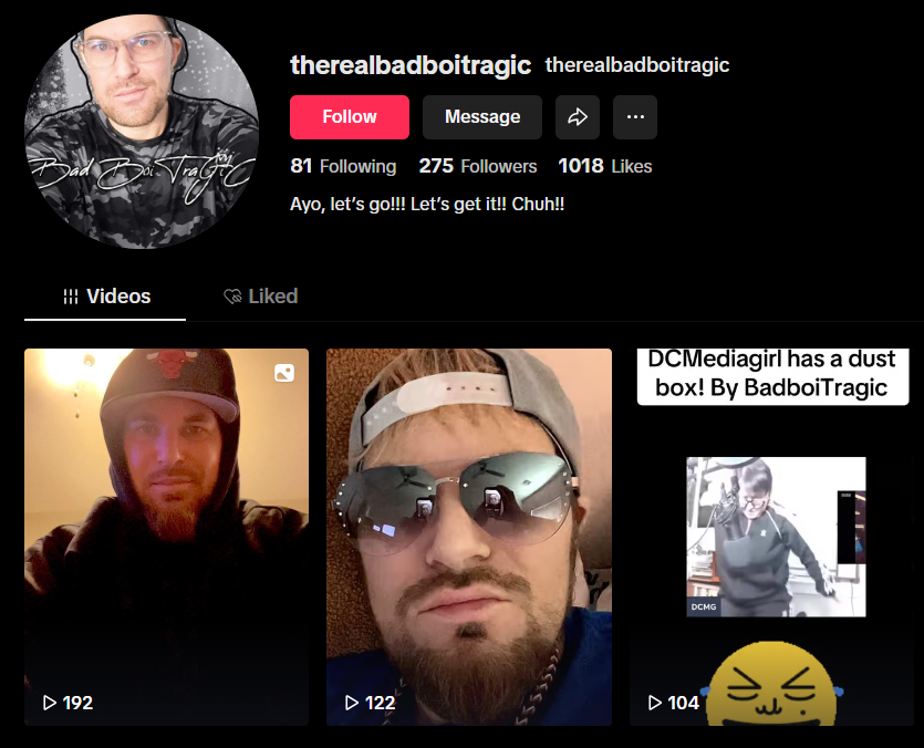 Matthew Berlinger / Bad Boi TraGiC / Bow2TraGiC / BiG TraG 1K ...