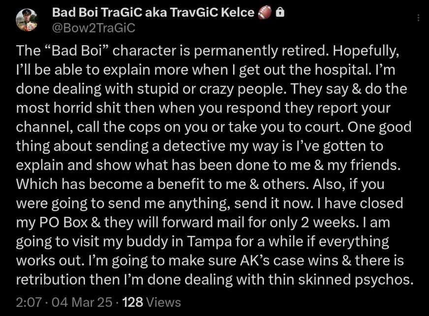 Matthew Berlinger / Bad Boi TraGiC / Bow2TraGiC / BiG TraG 1K ...