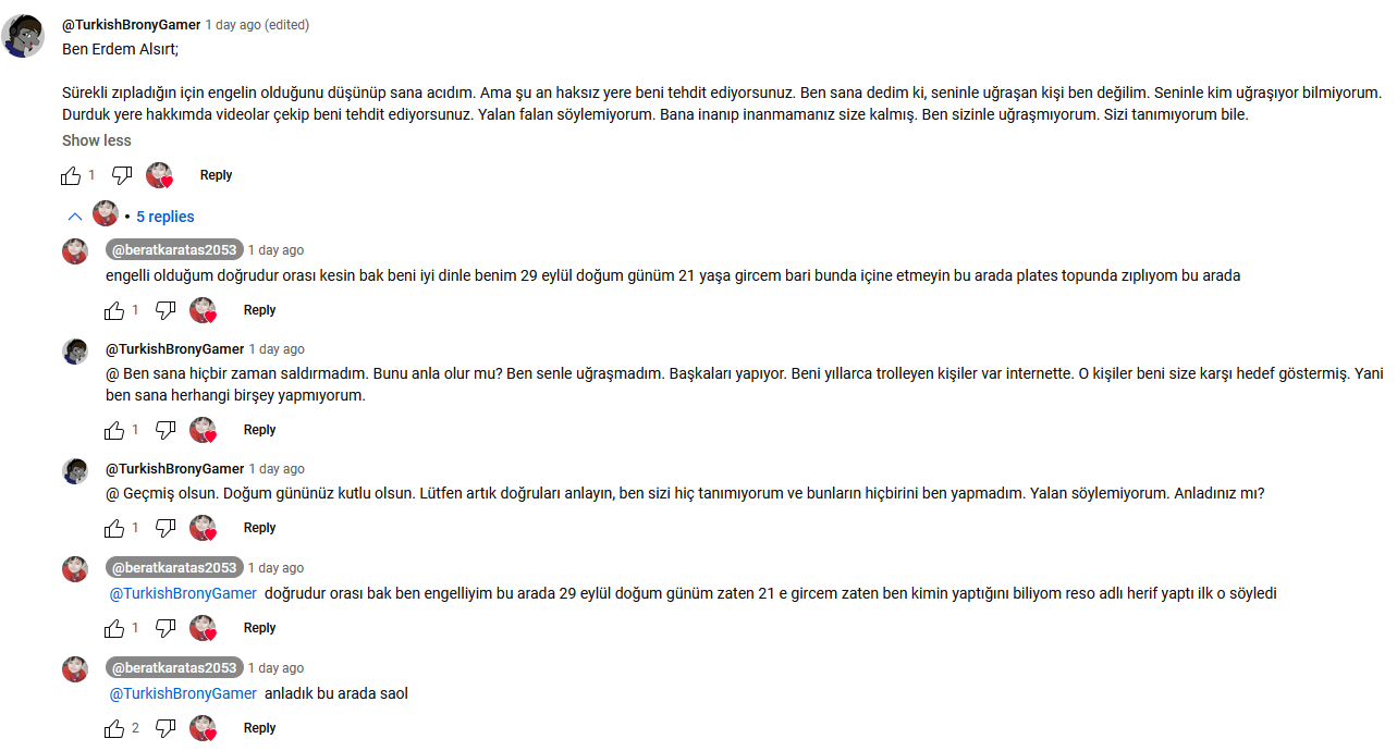 Erdem Alsırt / Turkish Brony Gamer / Turkish Chris-Chan | Page 185 | Kiwi Farms