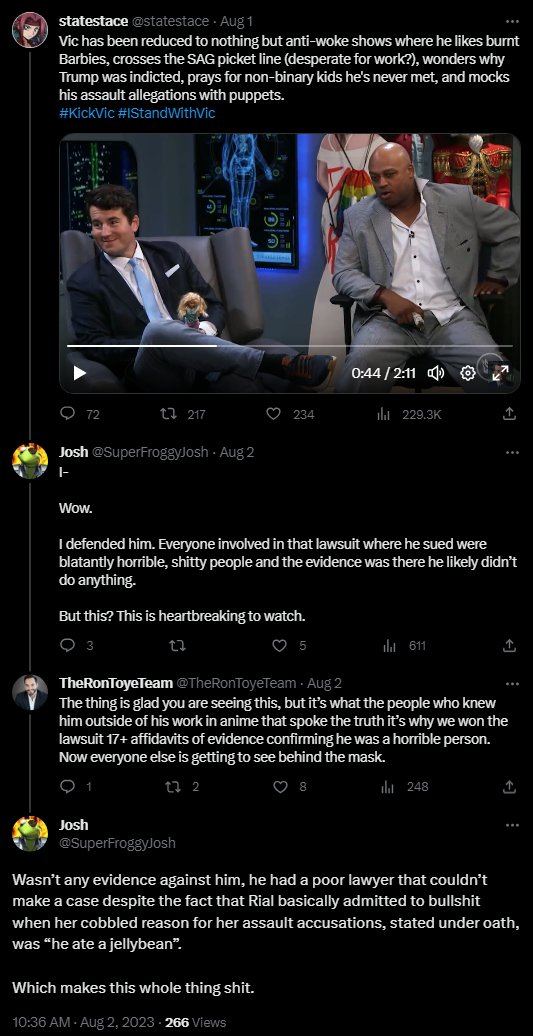 Weeb Wars / AnimeGate / #KickVic / #IStandWithVic / #vickicksback ...