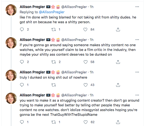 Allison Pregler / Obscurus Lupa / Movie Nights | Page 226 | Kiwi Farms