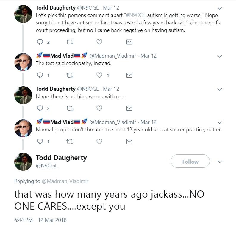 Todd Daugherty / N9OGL / Fox Smith / Doc Dot | Kiwi Farms