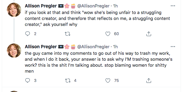 Allison Pregler / Obscurus Lupa / Movie Nights | Page 226 | Kiwi Farms