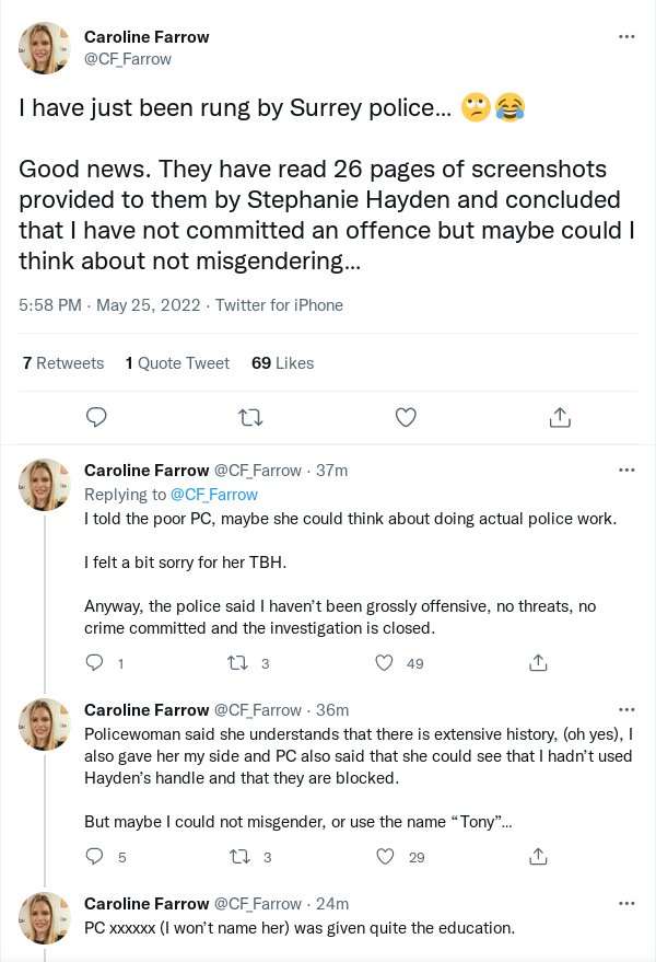 The Caroline Farrow, Adrian Harrop, and Anthony George Halliday ...