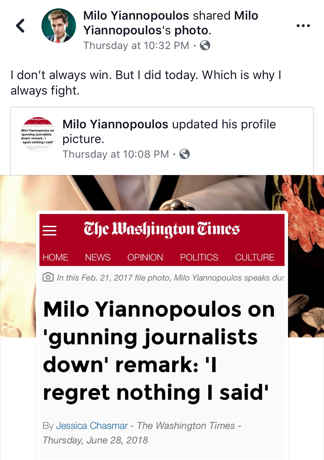 Milo Yiannopoulos / Milo Wagner / Milo Hanrahan / @nero | Page 106 ...