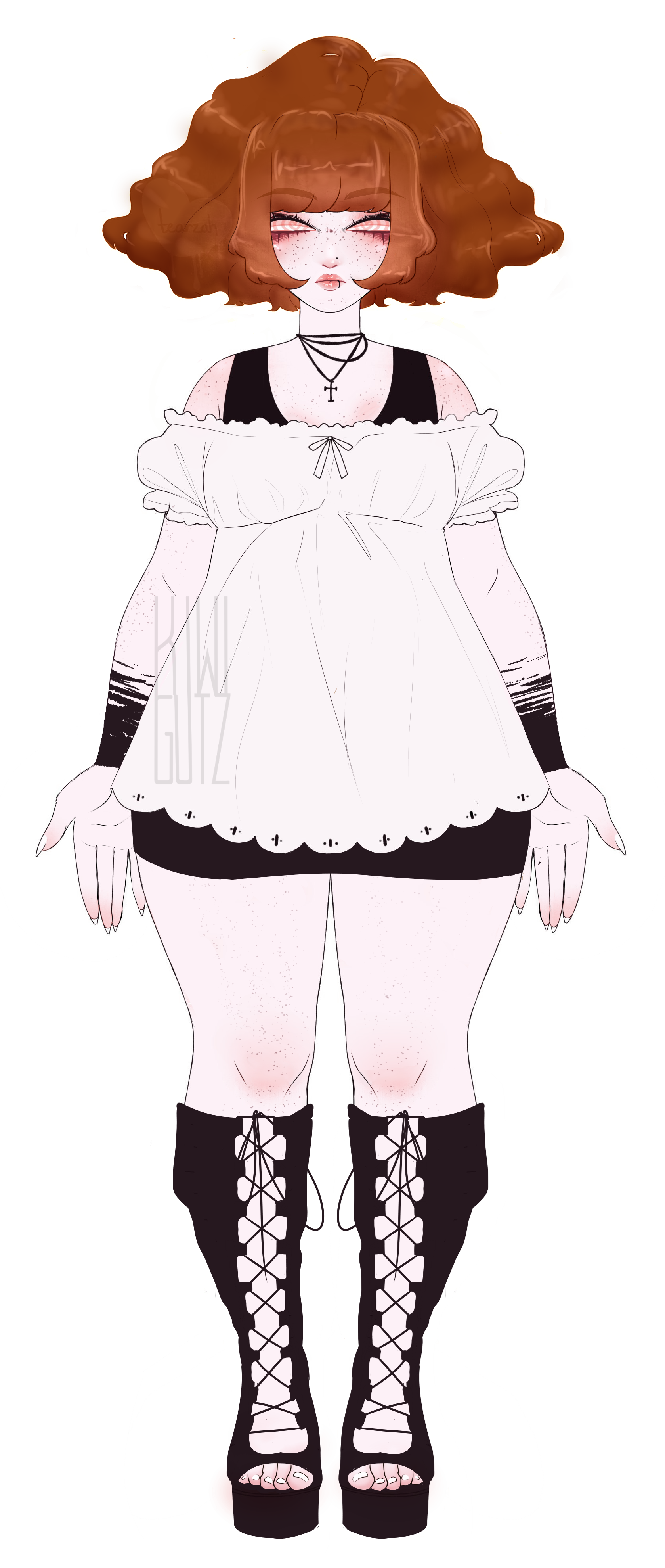 Redrawing/editing art made by tearzah/dollieguts and their copycats ...