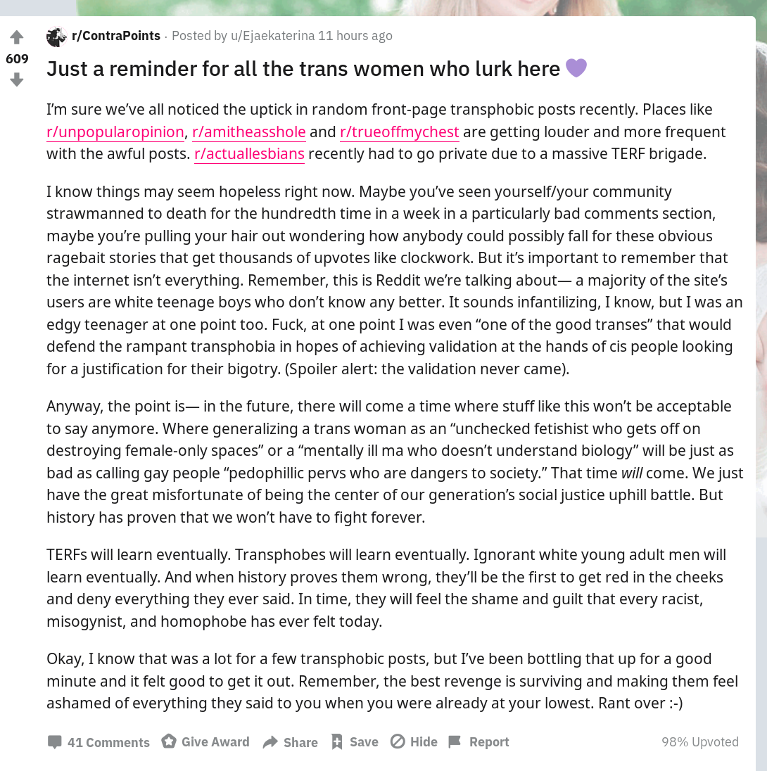 Tranny Sideshows on Social Media | Page 523 | Kiwi Farms