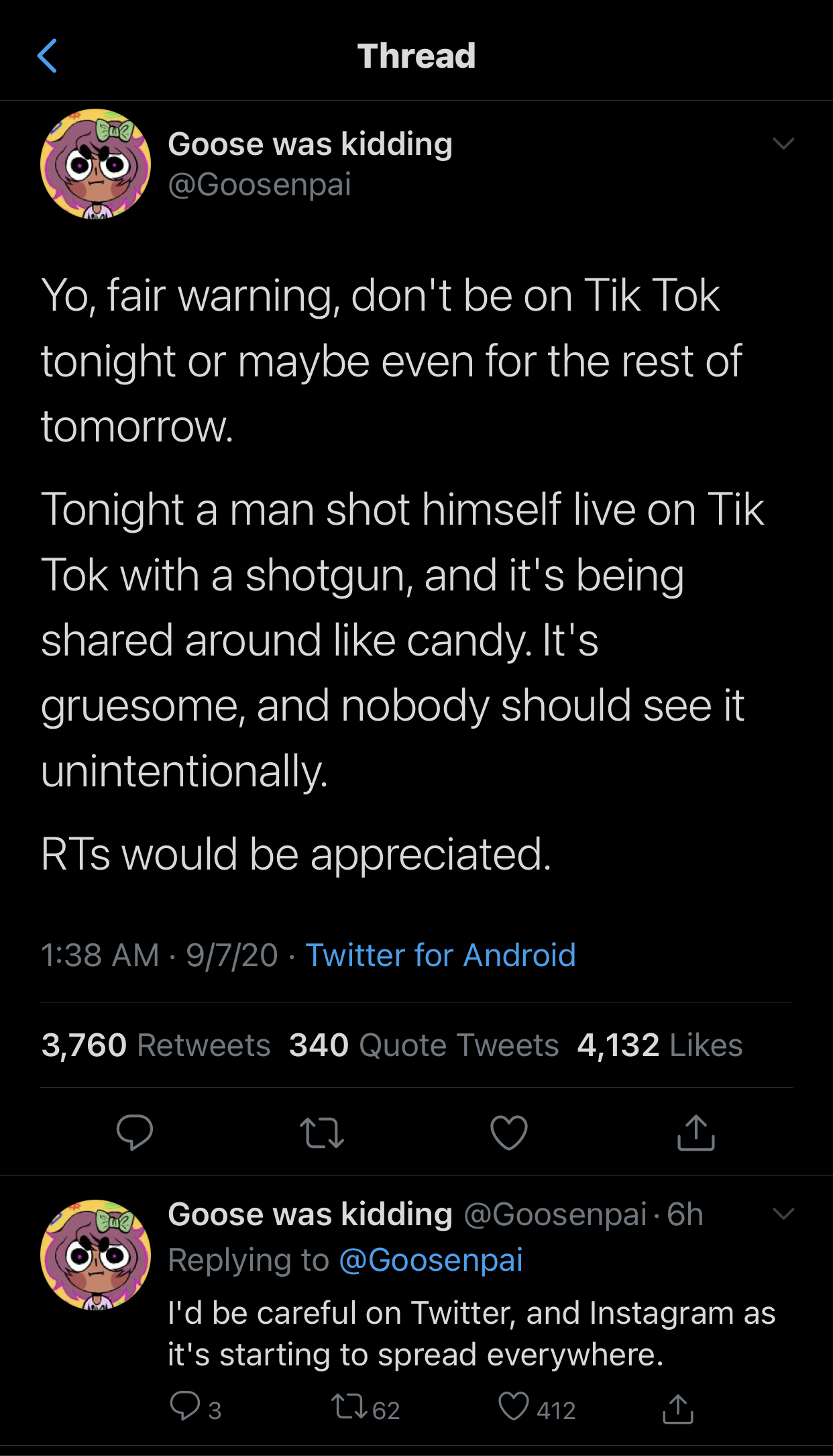 Ronald Merle McNutt / Ronnie McNutt / @hinderless / Facebook livestream ...