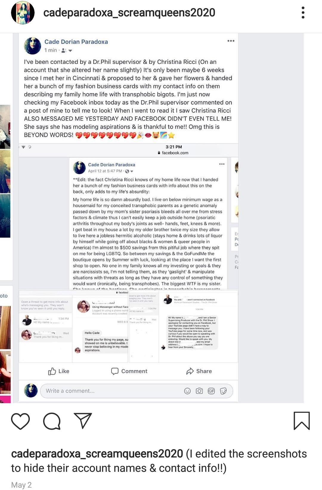 Dayton HyperNova / Earl Shultz / Cade Dorian Paradoxa / Earl David ...