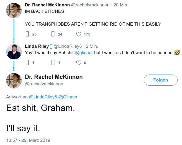 Dr. Rachel McKinnon / Dr. Veronica Ivy / Rhys McKinnon / Rachel Veronica McKinnon / Foxy Moxy ...