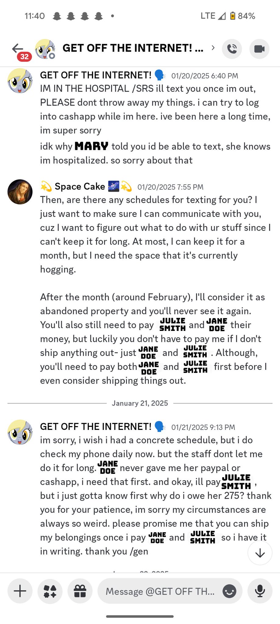 Sophia Harrington / Jack Harrington / Birdie / SpriteCranbirdie / Alias ...