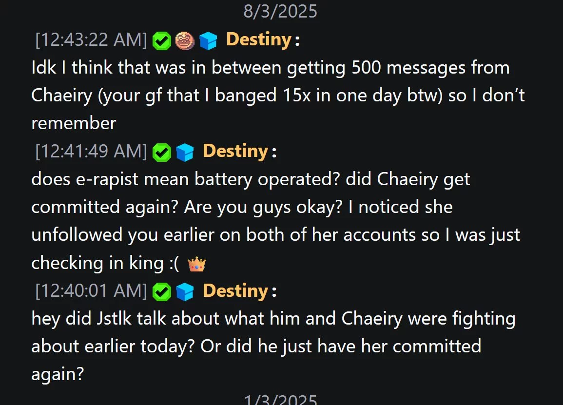 Steven Bonnell II / Destiny / Destiny.gg | Page 1776 | Kiwi Farms