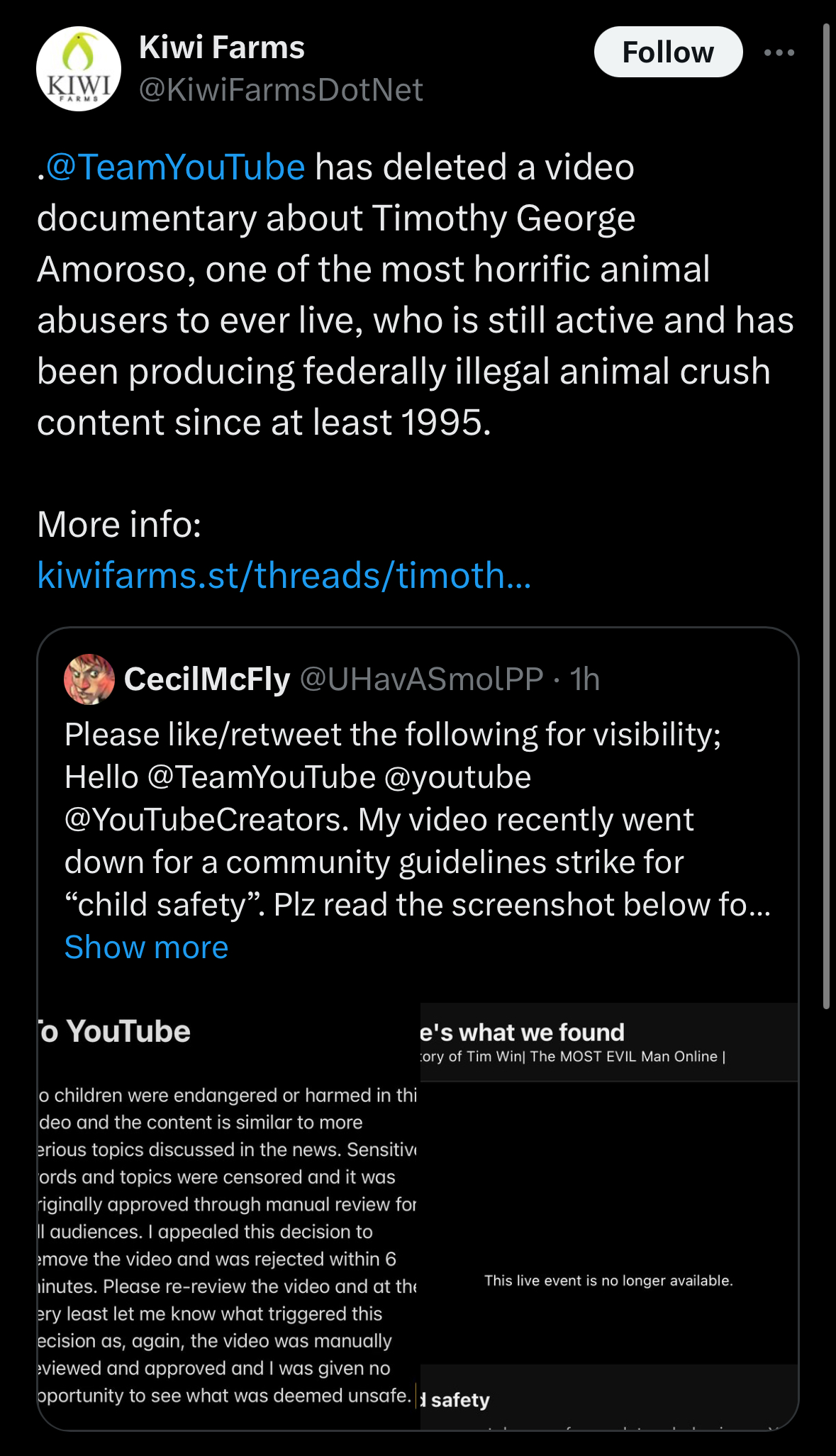 Timothy George Amoroso / Tim Win / WinlockTim / Dawgdude / Rainstirs ...