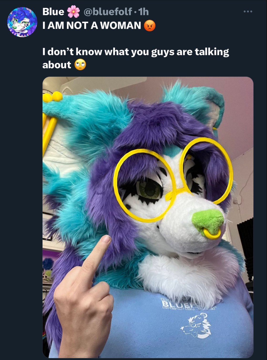 Caden Wayne Scholeck / Jade Scholeck / BlueFolf / Blue / a gassy femdom ...