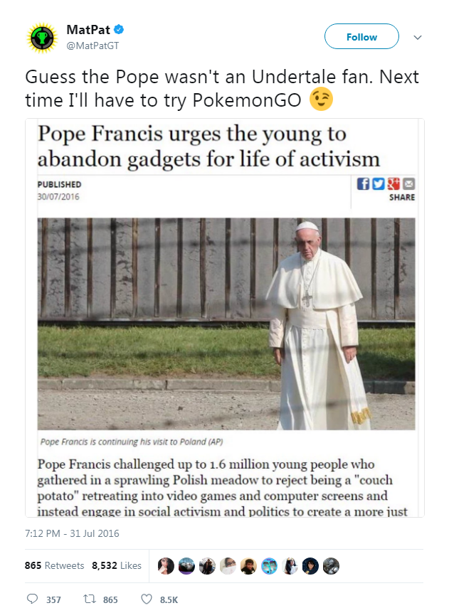 Matthew Patrick / "MatPat" / @MatPatGT / The Game Theorists / The Film ...