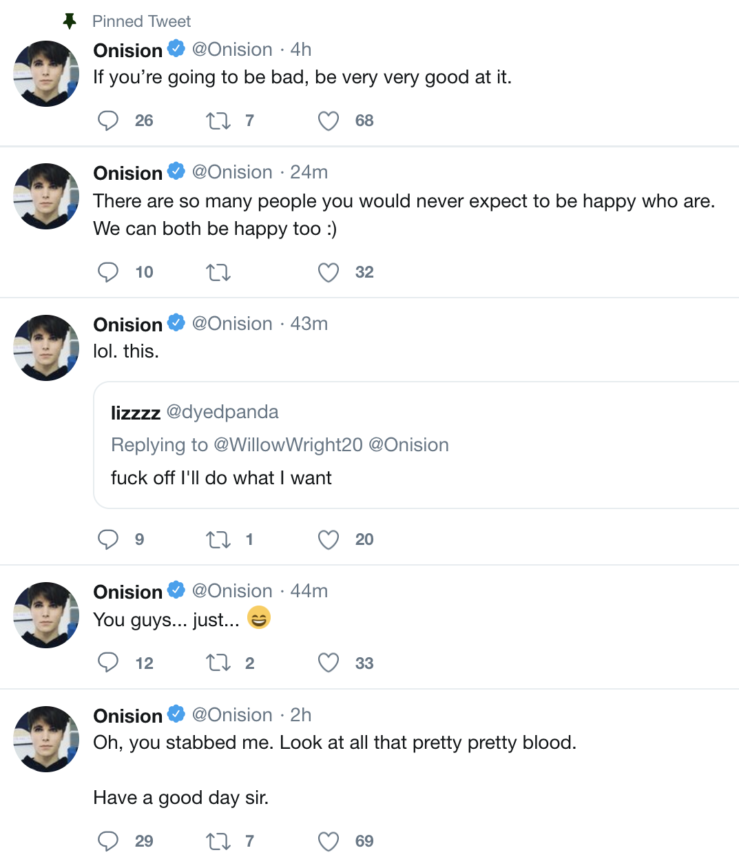 Onision / James Gregory Jackson / Gregory James Daniel/Jackson/Avaroe ...