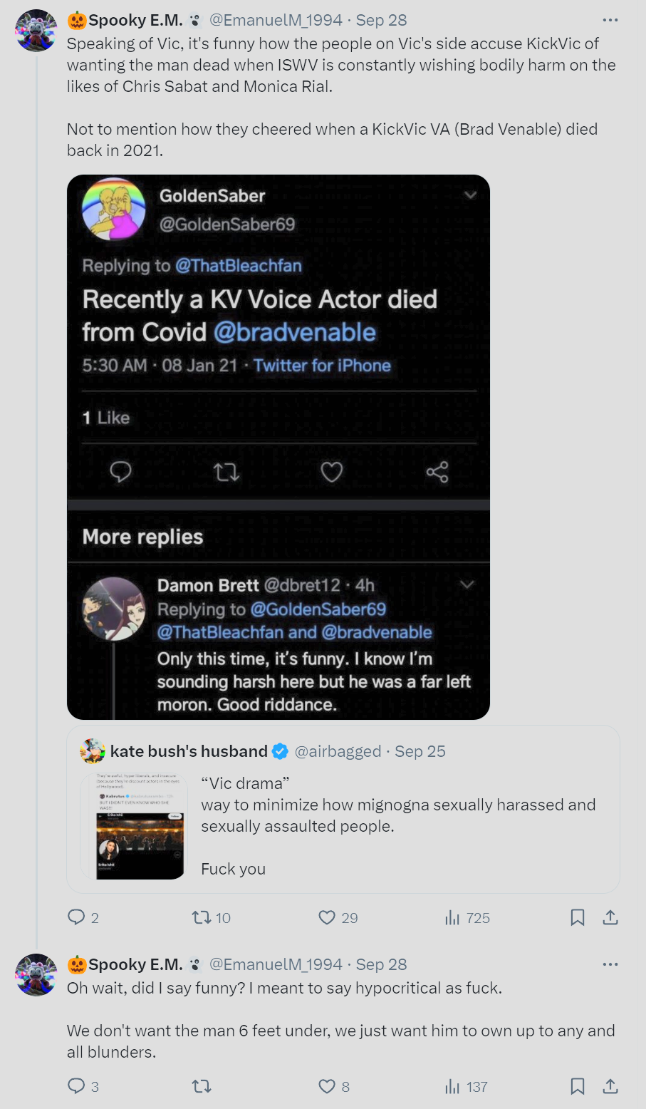 Weeb Wars / AnimeGate / #KickVic / #IStandWithVic / #vickicksback ...
