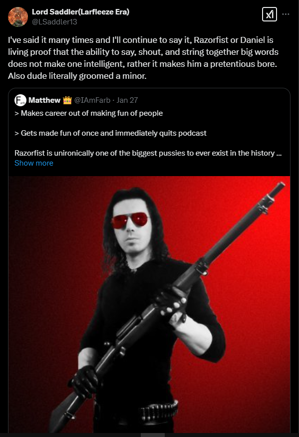 Razörfist / The Rageoholic / xRazorfistx / Daniel Paul Harris | Page ...