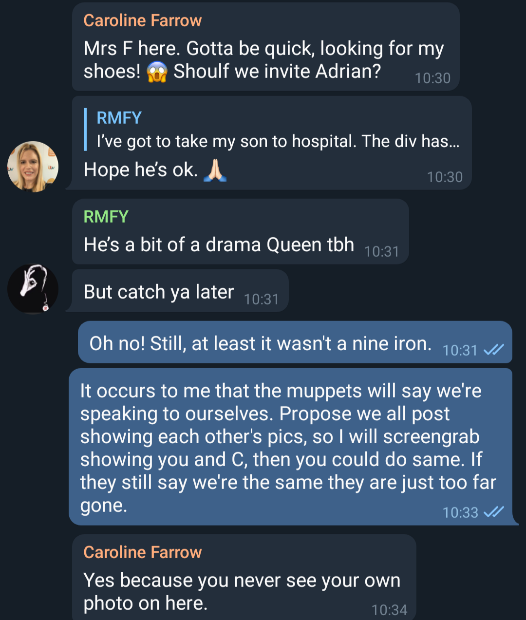 The Caroline Farrow, Adrian Harrop, and Anthony George Halliday ...