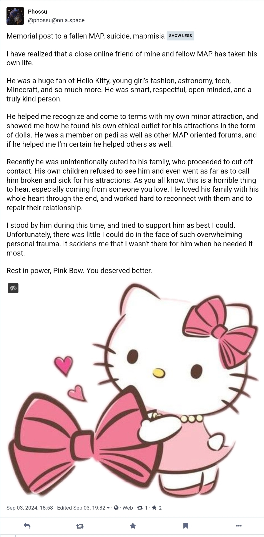 The Pediverse / Radqueers / Paraphila Movement | Page 5 | Kiwi Farms