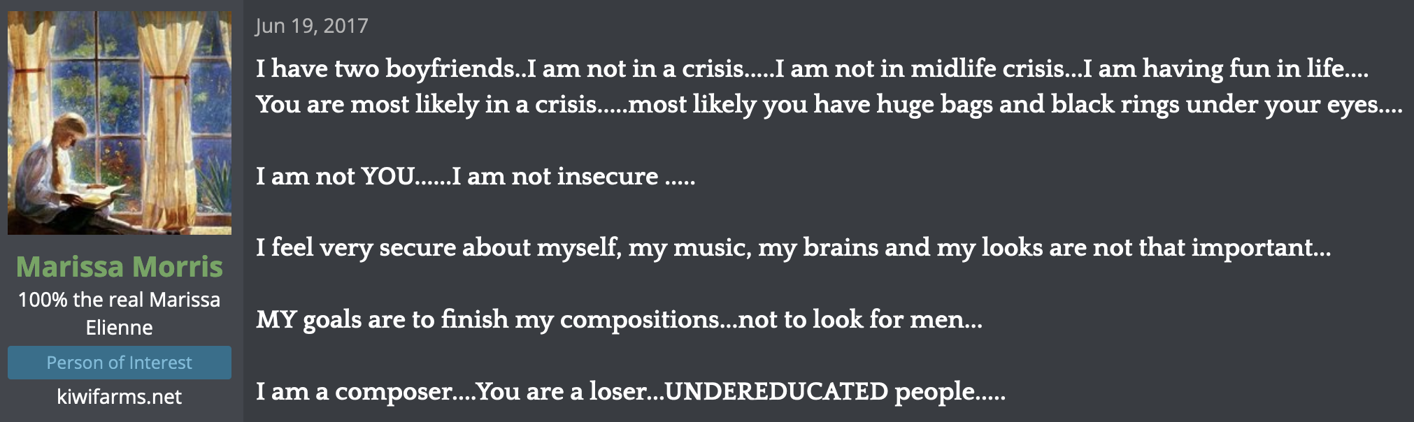 Virgo Rouge / Jamie Morse / Marissa Morris/Elienne/Marchant/Elene ...