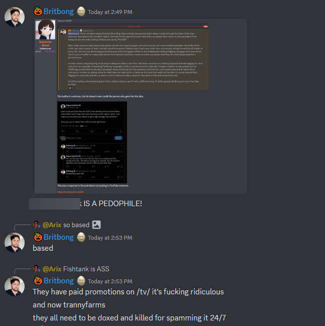 Dominic Vanner / Britbong / Britbongreturns / MRBTFO / Manlytears ...