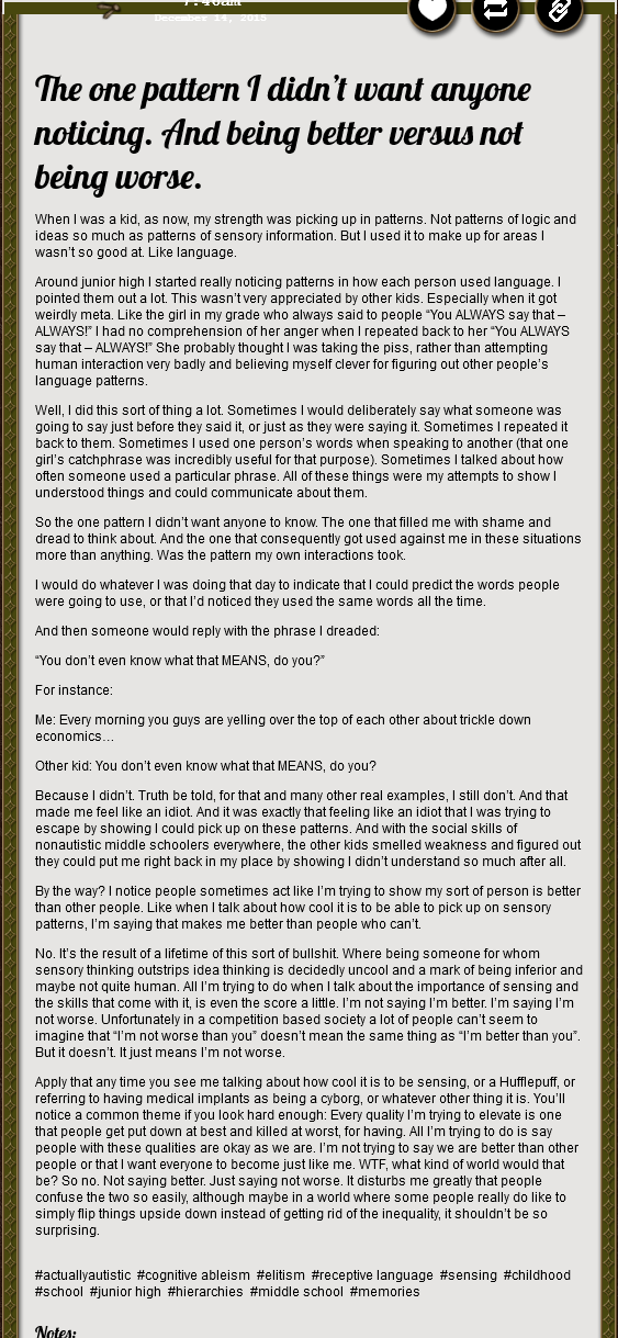 Amanda/Amelia Baggs / witharoundsmoothstone / ballastexistenz | Page 13 ...