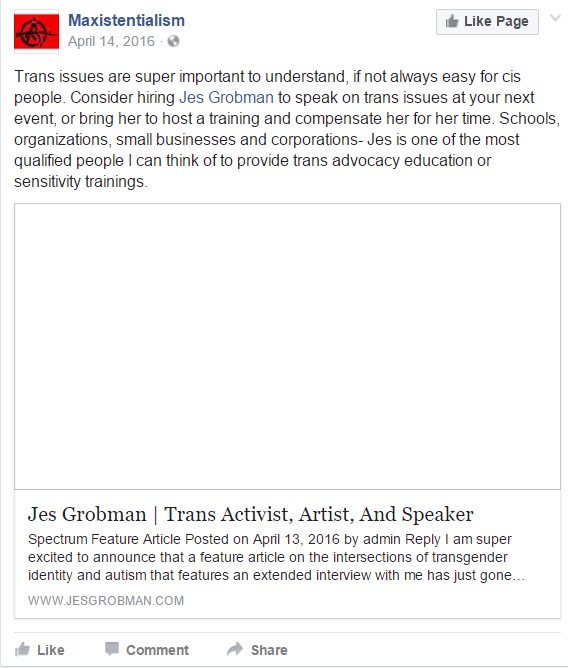 Paul "Jes Zoe" Grobman / Anna Moone | Kiwi Farms