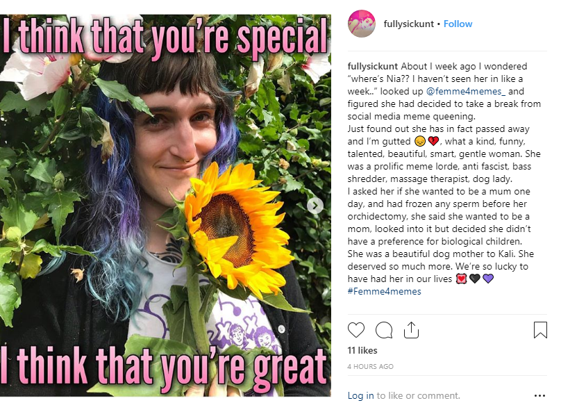 femme4memes / Nia Fae Loy / Connor James Loy | Page 11 | Kiwi Farms