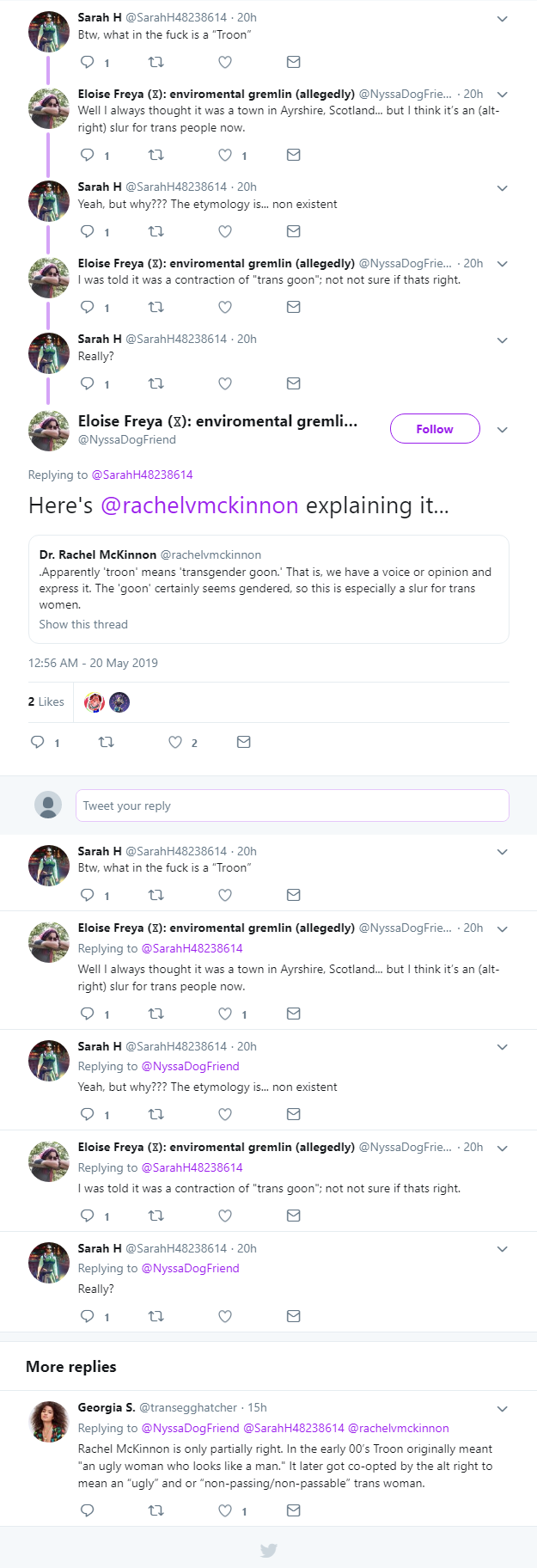 Dr. Rachel McKinnon / Dr. Veronica Ivy / Rhys McKinnon / Rachel Veronica McKinnon / Foxy Moxy ...