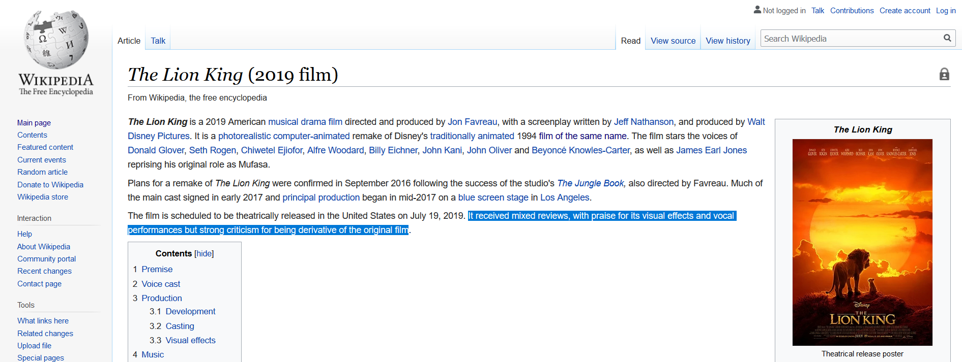 Disney Developing 'The Lion King' Remake | Page 17 | Kiwi Farms